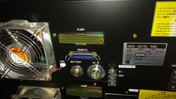 EBARA ET600H TURBO PUMP CONTROLLER