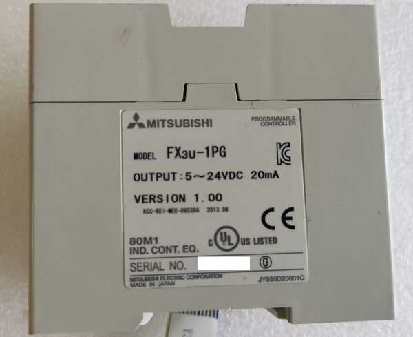 MITSUBISHI PROGRAMMABLE CONTROLLER FX3U-1PG