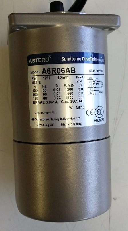 SUMITOMO BRAKE MOTOR A6R06AB
