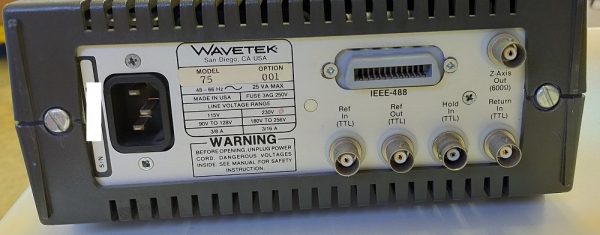 WAVETEK ARBITARY WAVEFORM GENERATOR MODEL 75