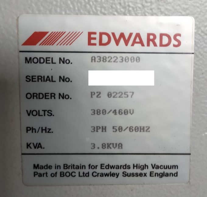 EDWARDS DRY PUMP QDP40