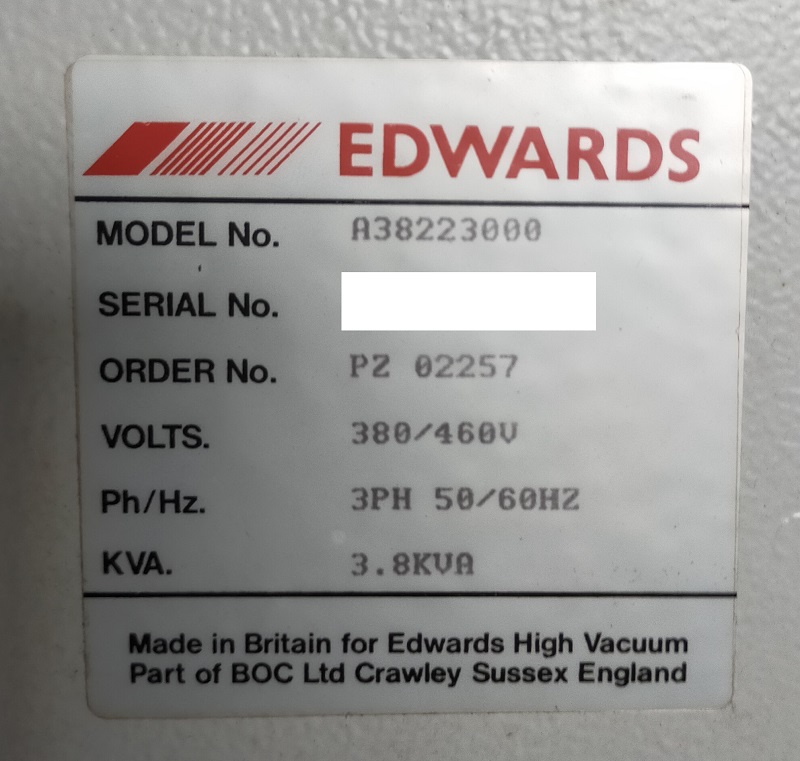 EDWARDS DRY PUMP QDP40