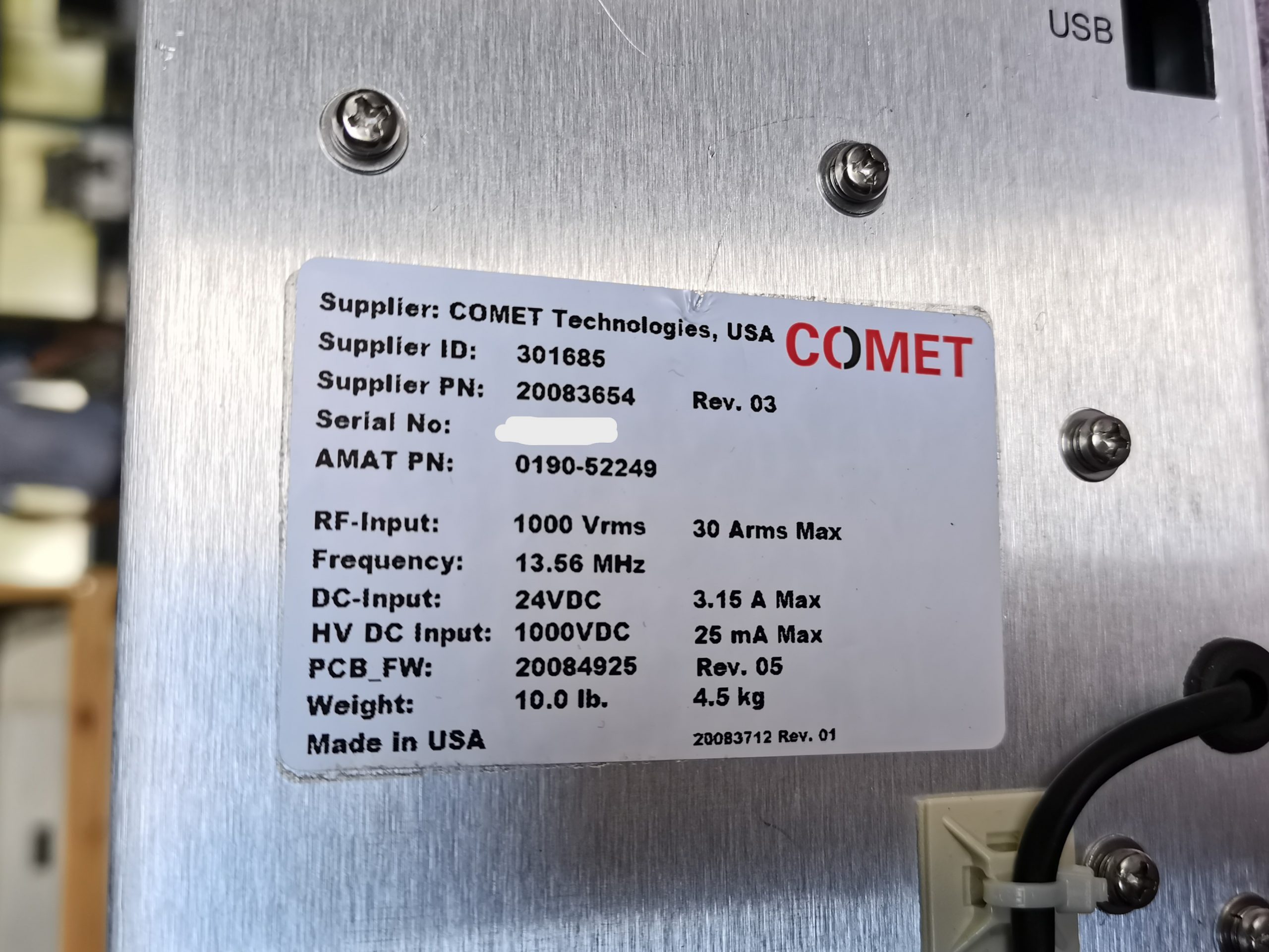 AMAT 0090-08306 MATCHING BOX