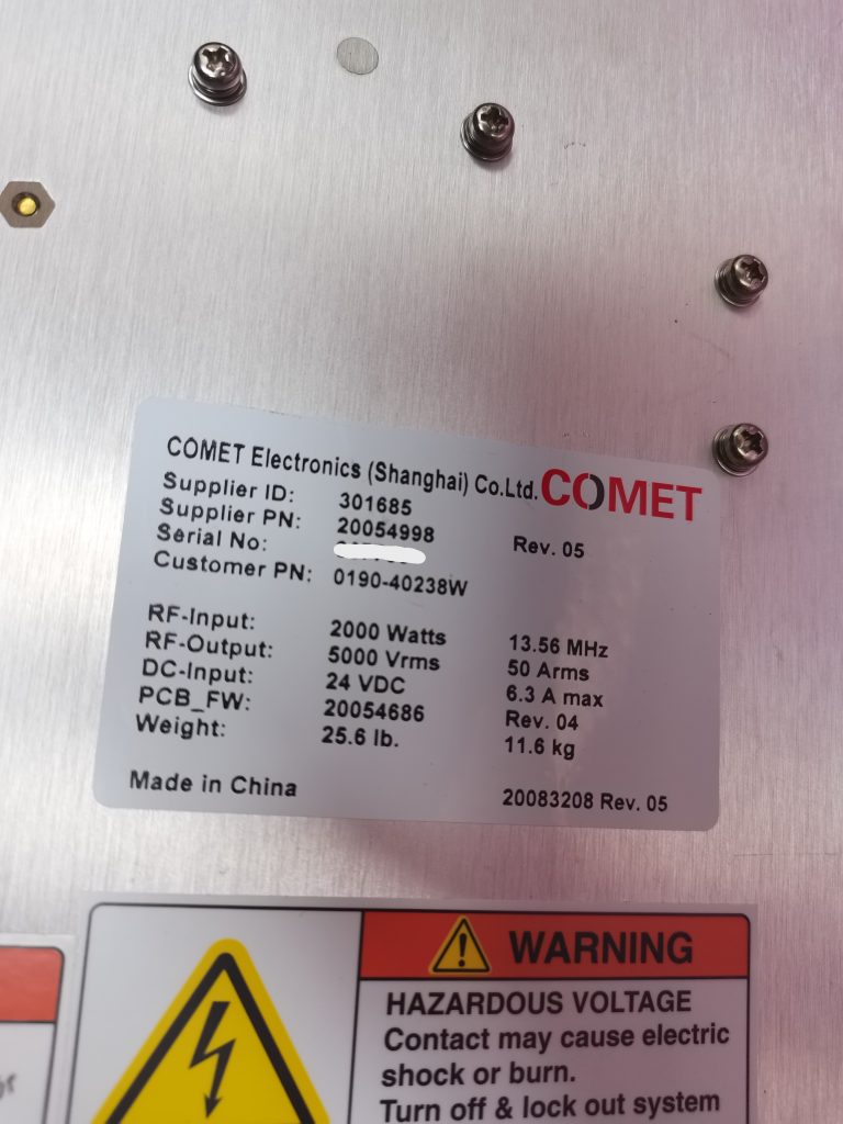 COMET 20054998 RF BIAS MATCH