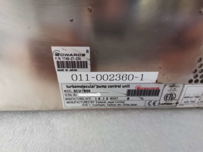 EDWARDS SCU-800 TURBO PUMP CONTROL UNIT