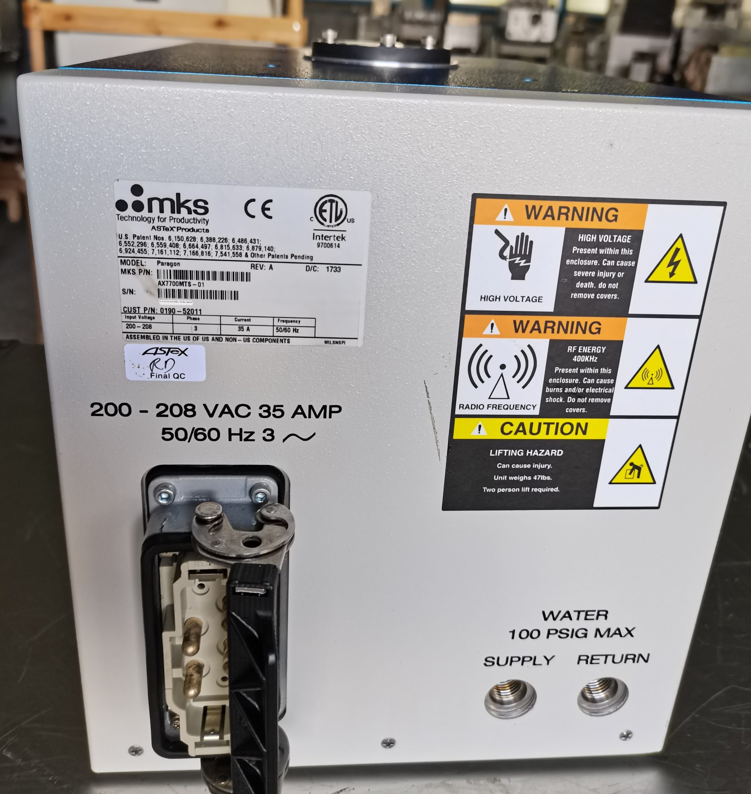 MKS AX7700MTS-01 GENERATOR