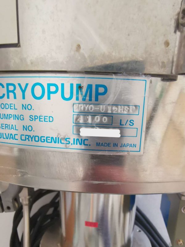 ULVAC CRYO-U12HSP CRYOPUMP