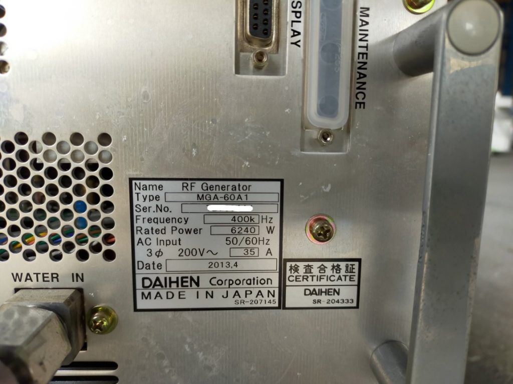 DAIHEN MGA-60A RF POWER GENERATOR